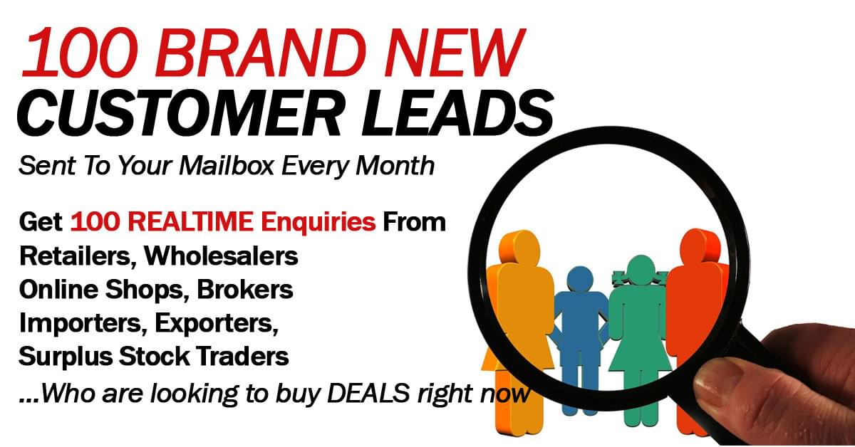 Get 100 New Real-Time Buyer Enquiries Every Month